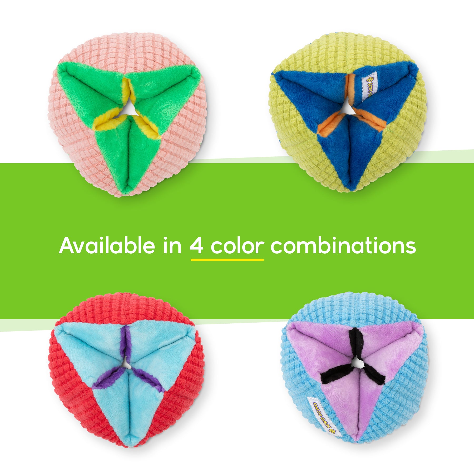 Weighted Plush Infinity Flipper Fidget Toy, 2-Pack Assorted Colors – Bumpas