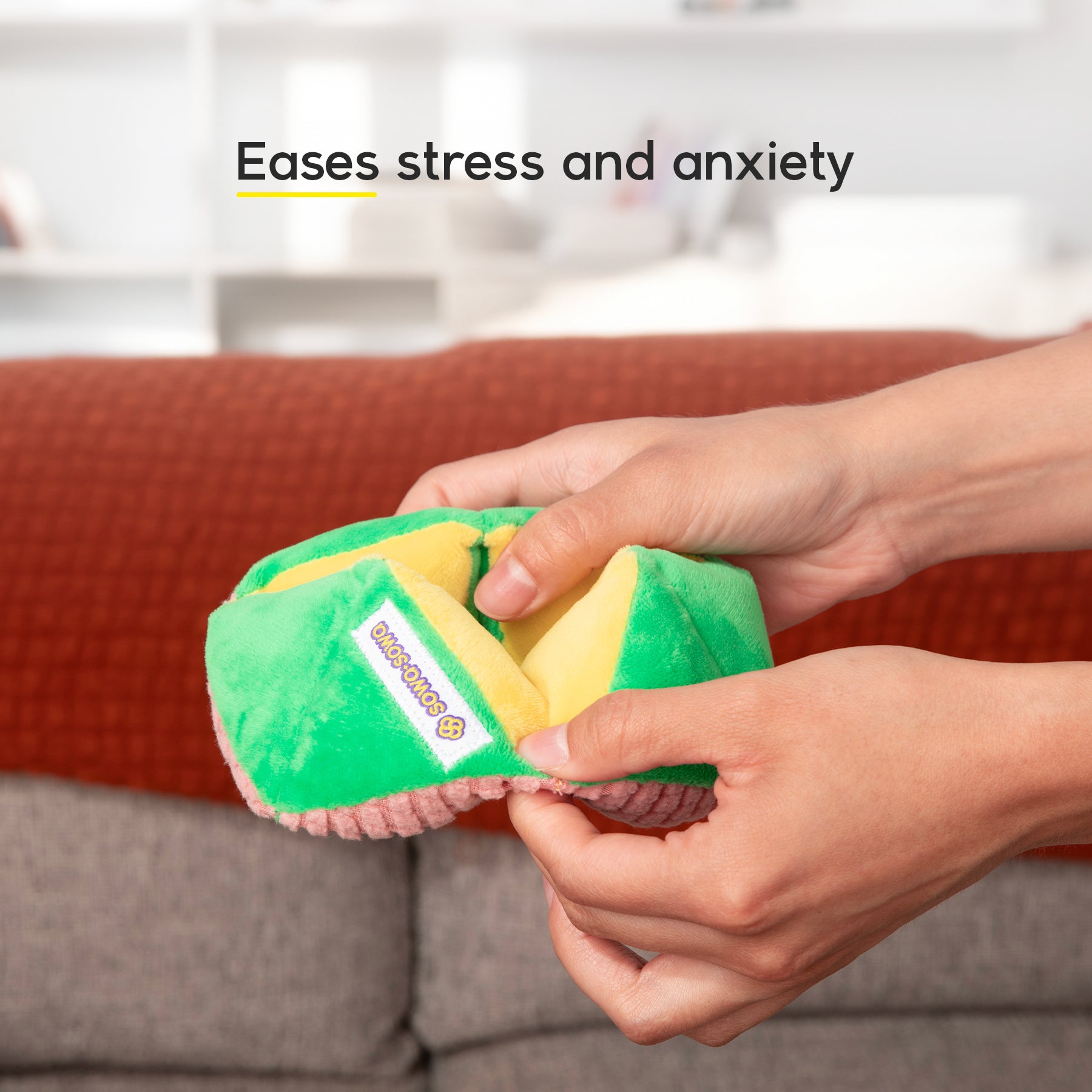 Weighted Plush Infinity Flipper Fidget Toy, 2-Pack Assorted Colors – Bumpas